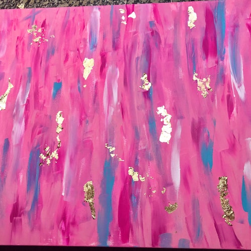 Lots of Love Preppy Canvas Painting - Etsy