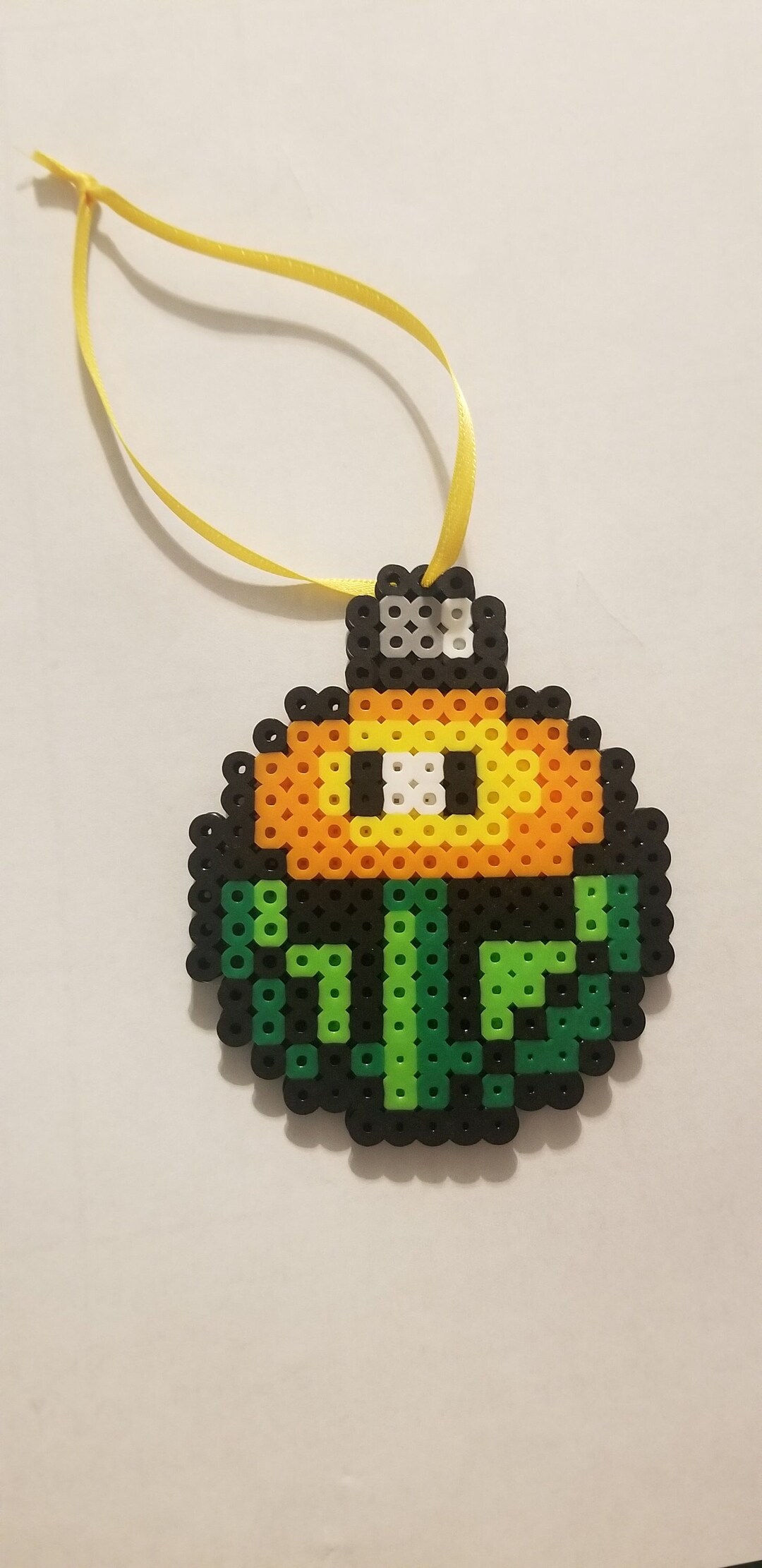 Super Mario Flower Perler Bead Ornament Etsy