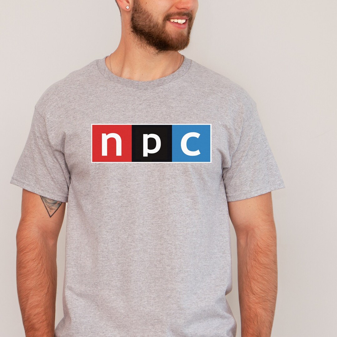 NPC Meme Shirt, Non-player Character, Funny Gamer Shirt, Public Radio ...