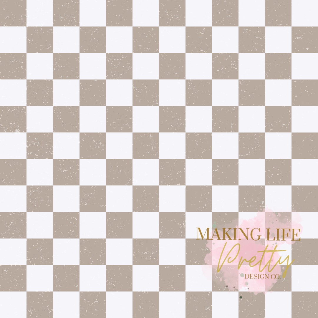 Grey Checkers Greige Checkers Seamless Design Repeat - Etsy