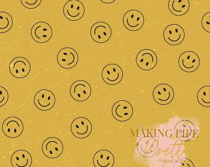 Smiley Face Seamless Pattern Happy Face Design Fabric Pattern Design ...