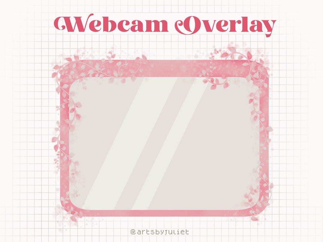 Forest Pink Webcam Overlay Magical Cam Borders Twitch Streaming ...
