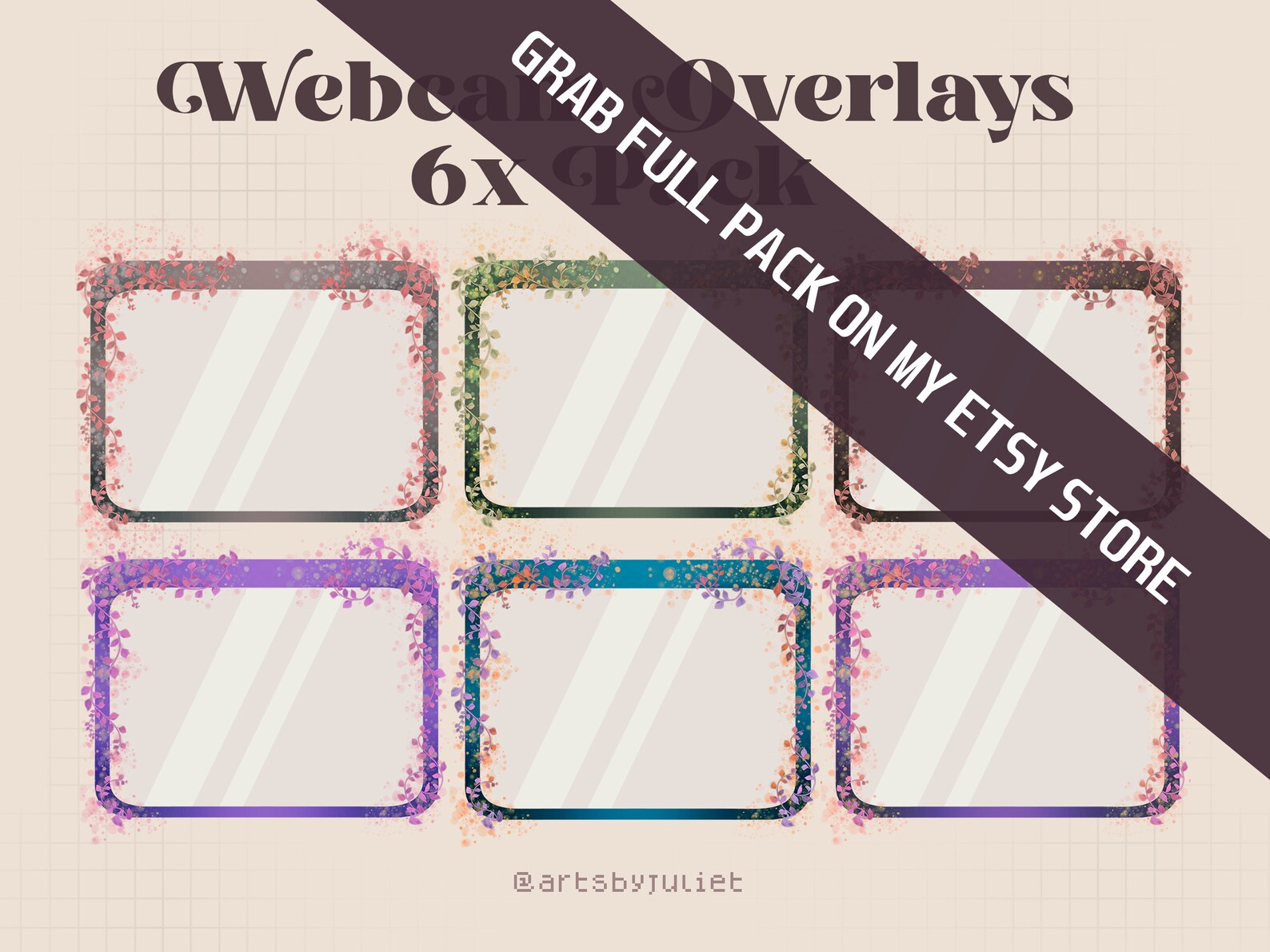 Forest Webcam Overlay Magical Cam Borders Twitch Streaming Streaming ...