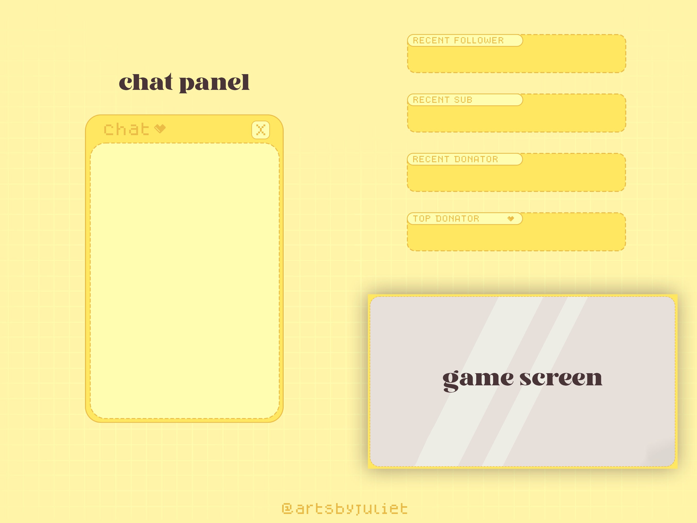 Animated Bee Stream Overlay Pack Overlays Scenes Just - Etsy UK