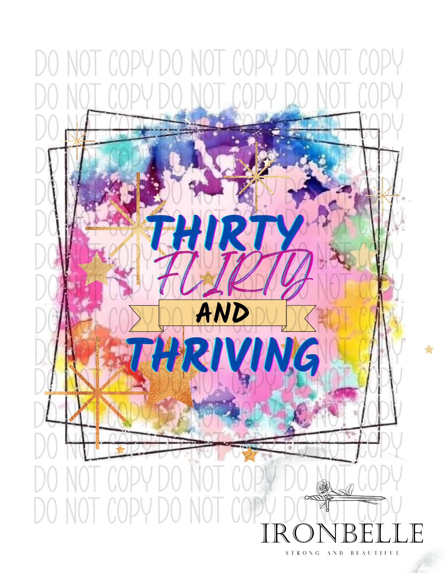 Thirty Flirty and Thriving PNG File Sublimation Digital - Etsy