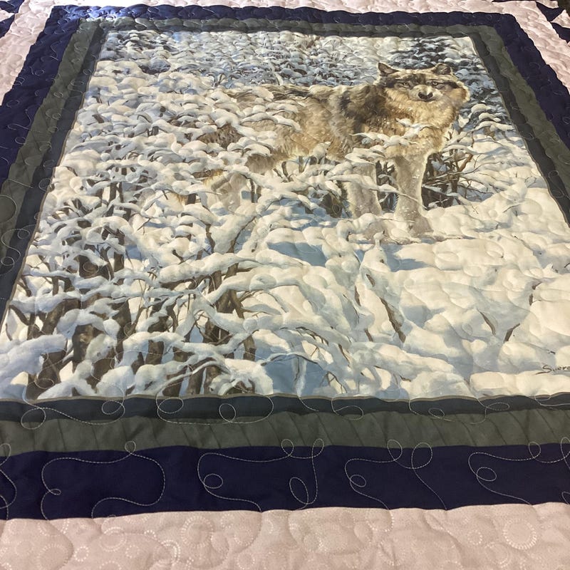 Wolf Quilt Pattern - Etsy