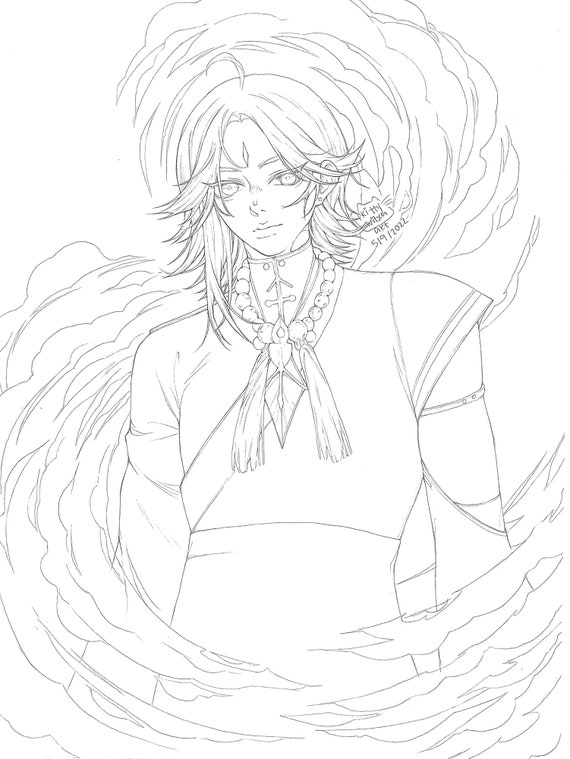 Xiao Coloring Page Coloring Pages