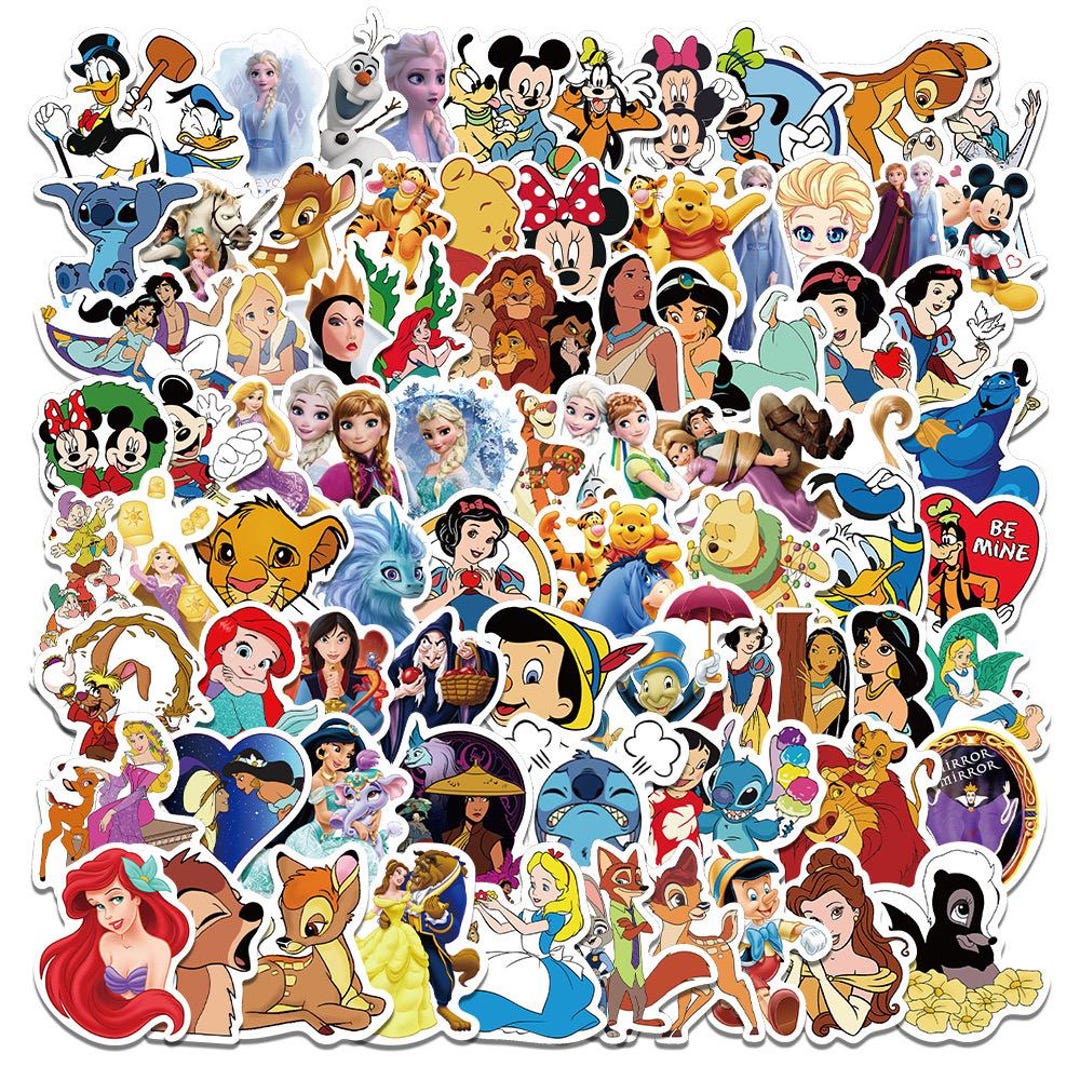 Cartoon Princess Vinyl Stickers Pack: Waterproof DIY Decals for Laptop ...