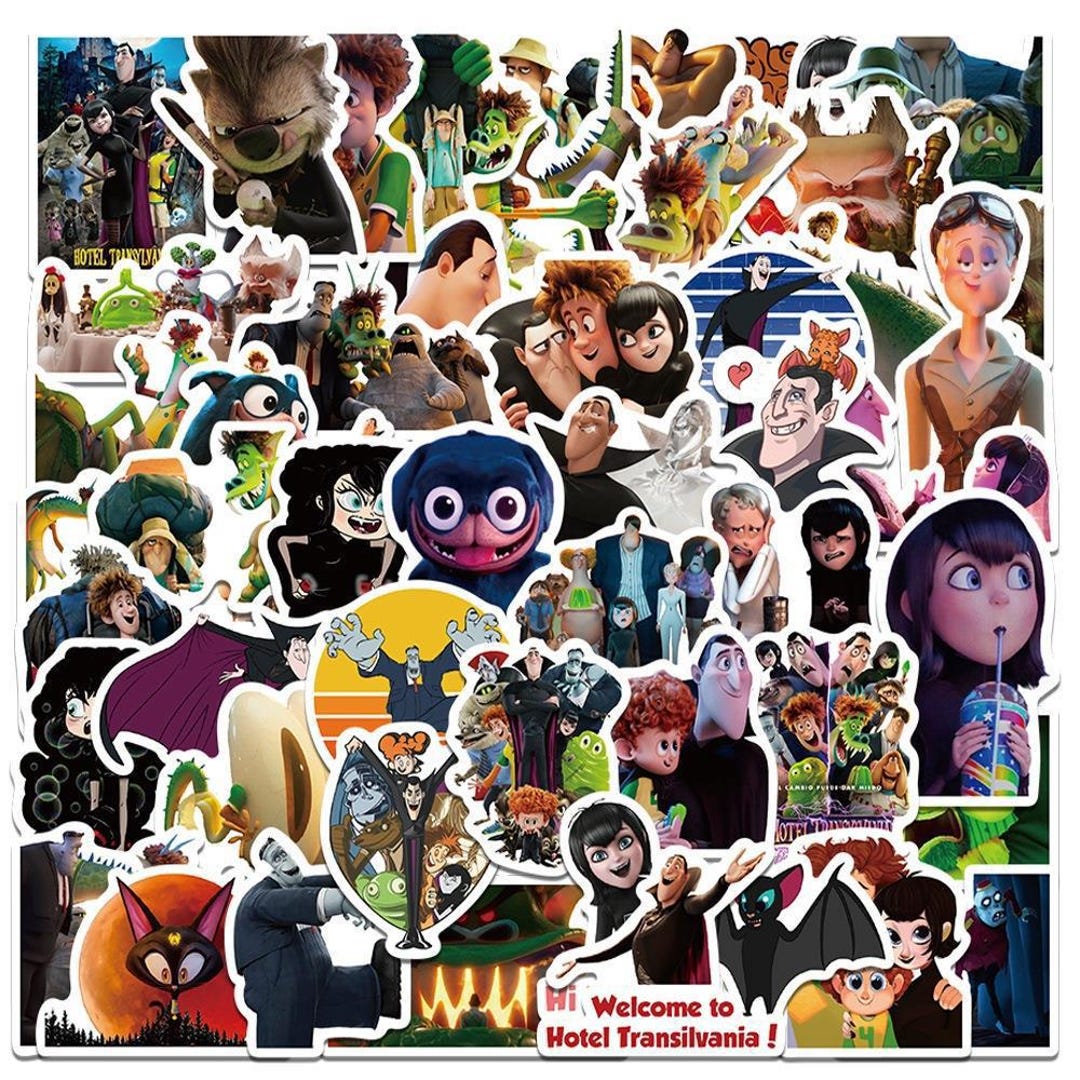 60pcs/set Animated Movie Hotel Transylvania Stickers Pack,popular ...