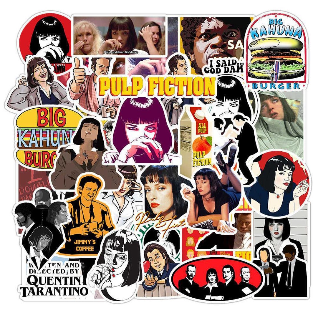 Pulp Fiction Stickers: Classic Movie Vinyl Decals - 50 Pcs - Etsy