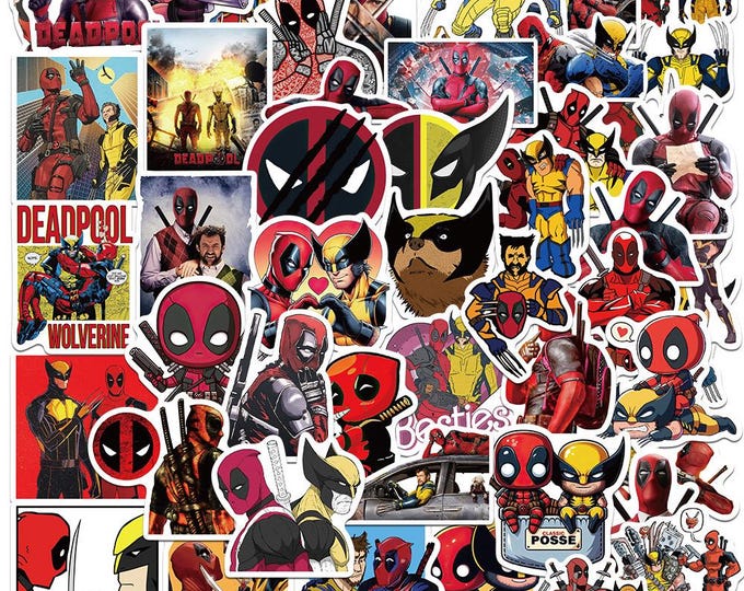 Deadpool and Wolverine Waterproof Sticker. - Etsy