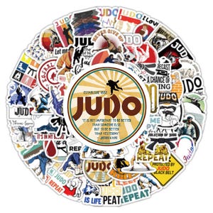 Judo Stickers Pack: DIY Creative Waterproof Vinyl Sports Decals（100pcs ...