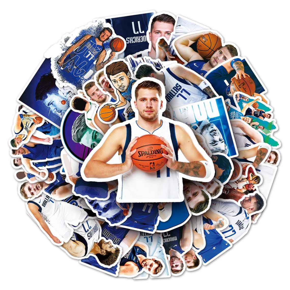 Basketball Superstar Luka Doncic Stickers Pack: DIY Waterproof Vinyl ...
