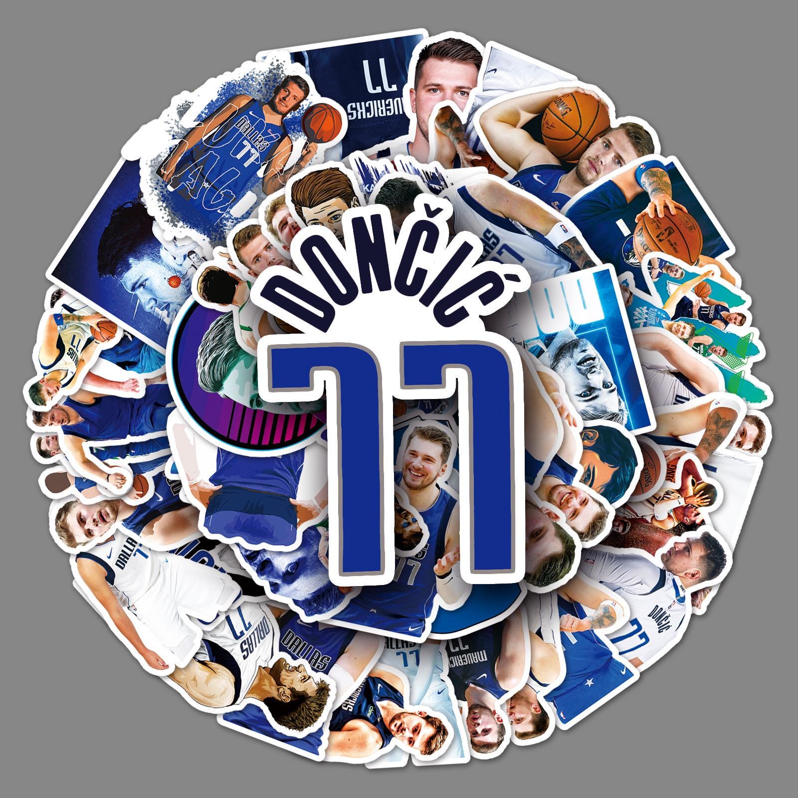 Basketball Superstar Luka Doncic Stickers Pack: DIY Waterproof Vinyl ...