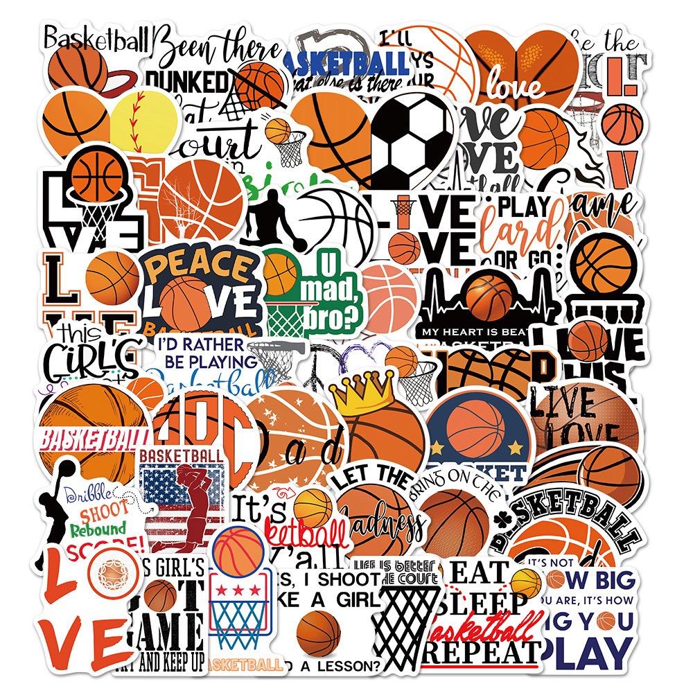 Basketball Stickers Pack:diy Creative Waterproof Vinyl Decals （50 ...