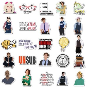 50pcs/set American TV Series Criminal Minds Stickers Pack, Christmas ...