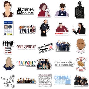 50pcs/set American TV Series Criminal Minds Stickers Pack, Christmas ...