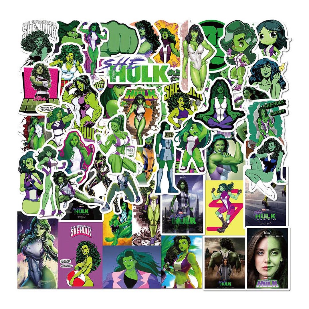 52pcs/set American TV Series She Hulk Stickers Pack,superhero Series ...
