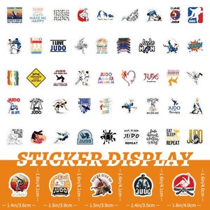 Judo Stickers Pack: DIY Creative Waterproof Vinyl Sports Decals（100pcs ...