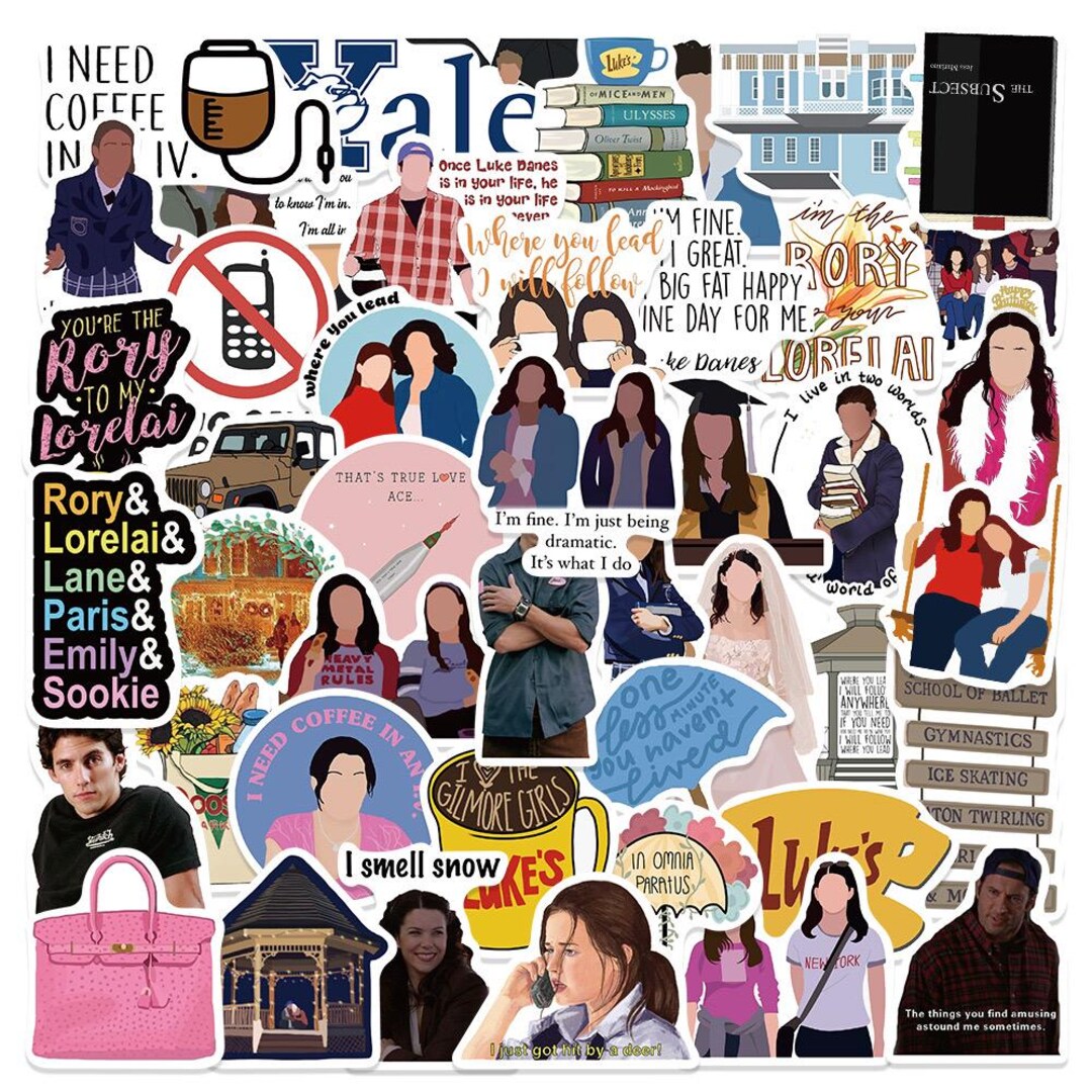 American TV Series Gilmore Girls Stickers: DIY Waterproof Vinyl Decals ...
