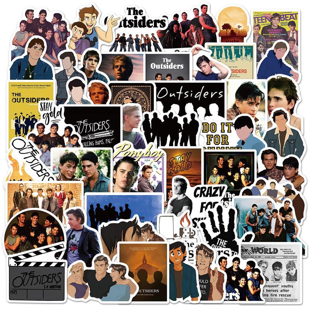 American TV Series the Outsiders Stickers Pack:diy Waterproof Vinyl ...