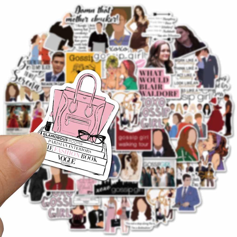 Classic American TV Series Gossip Girl Stickers Pack: Waterproof Vinyl ...