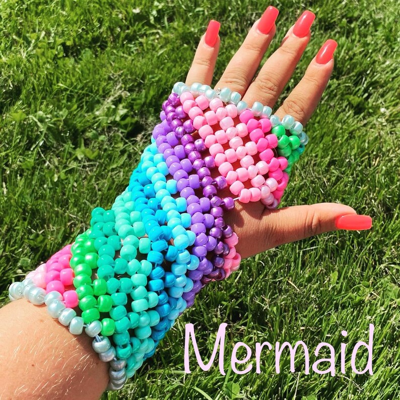 Custom Kandi Gloves Multiple Sizes - Etsy