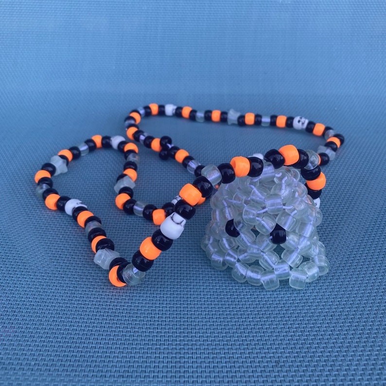 Ghost Kandi Necklace Glow in the Dark - Etsy