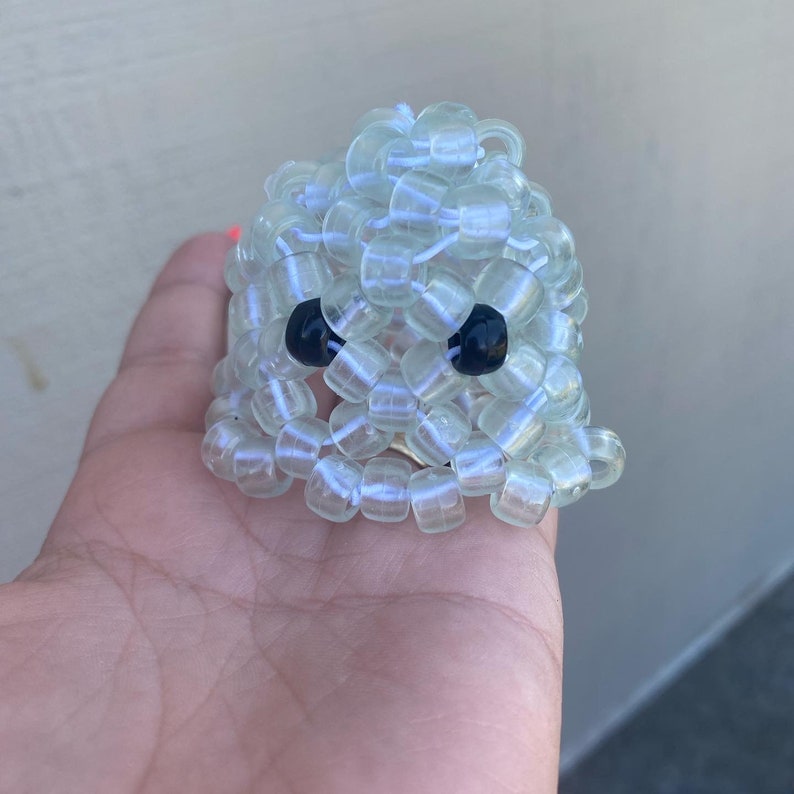 Ghost Kandi Necklace Glow in the Dark - Etsy