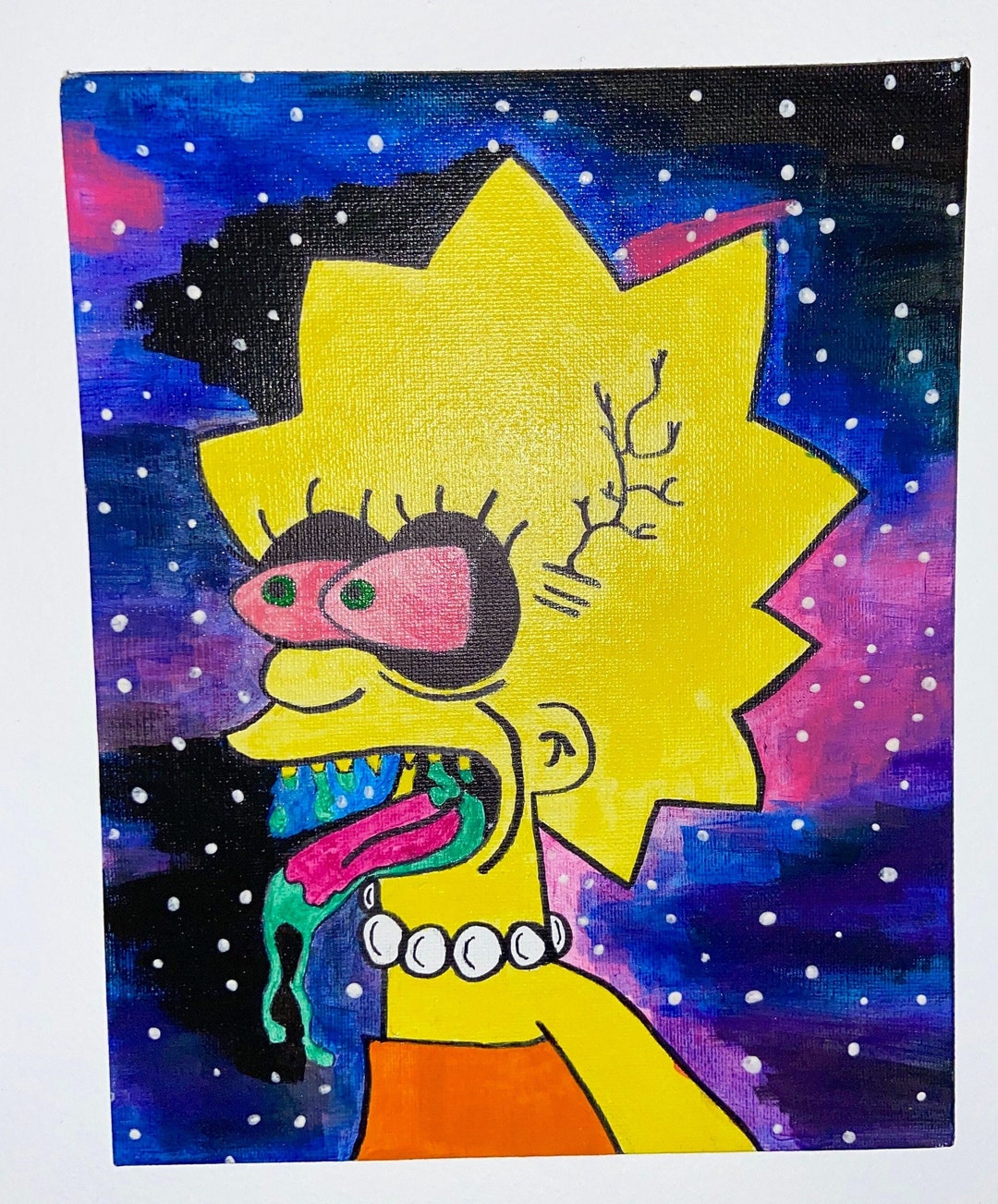 Acrylic Painting on Canvas (trippy Lisa ) - Etsy
