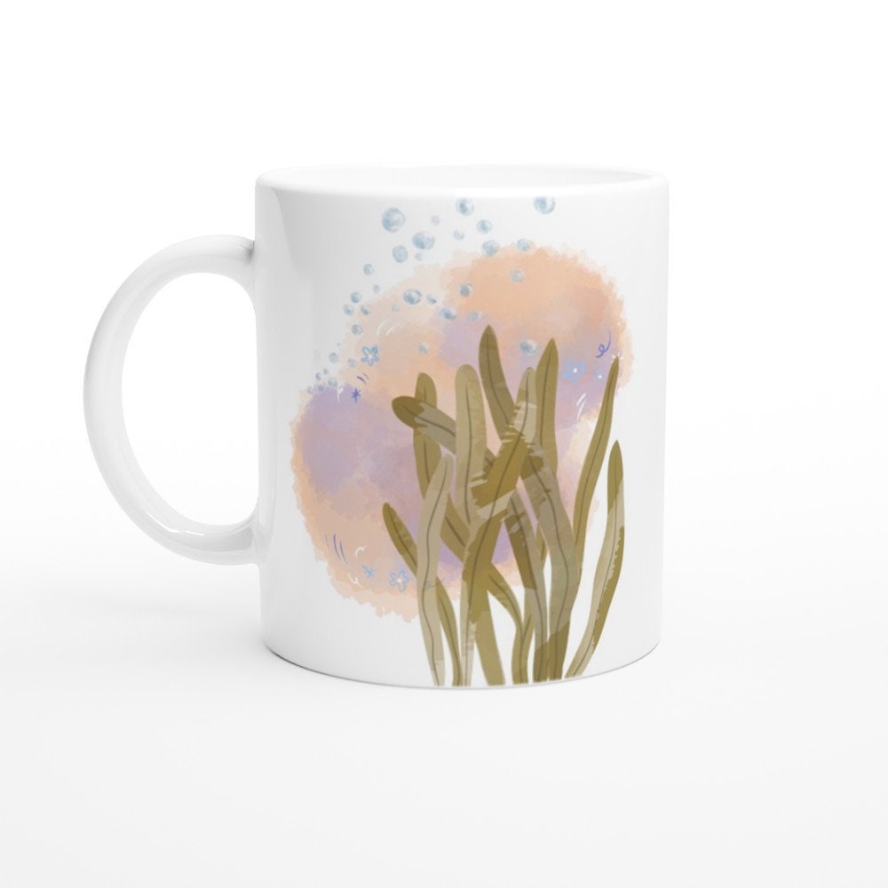 Marcellus the Octopus Mug, Beautiful Sea Life Design, Original Graphic ...