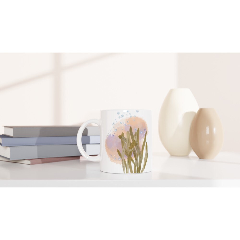 Marcellus the Octopus Mug, Beautiful Sea Life Design, Original Graphic ...