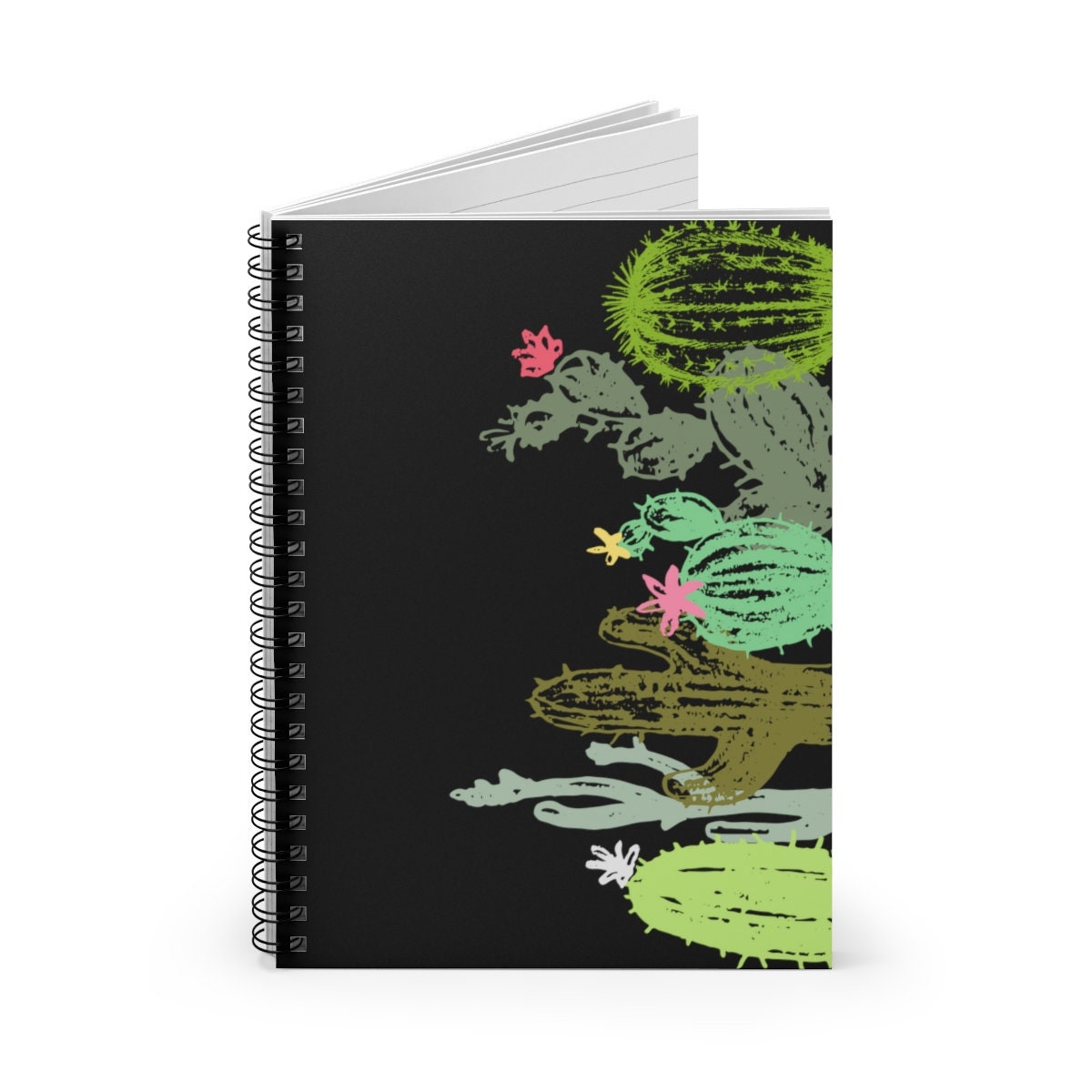 Cool as a Cactus Spiral Notebook - Ruled Lined Journal With Hardcover ...