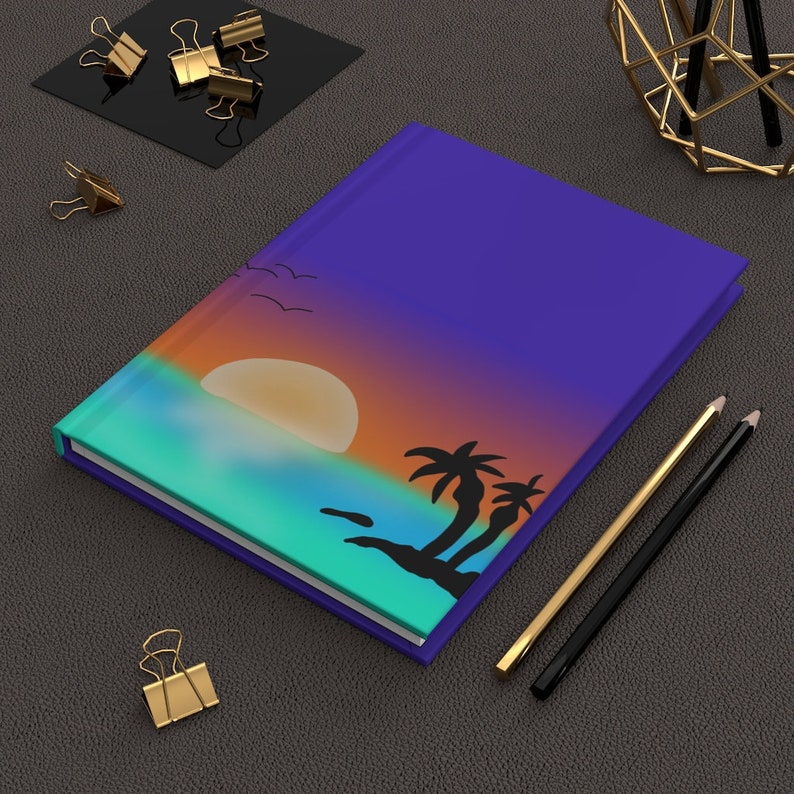 Tropical Sunset Journal, *lauren's Designs* Ruled Lined Pages, Soft ...