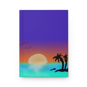 Tropical Sunset Journal, *lauren's Designs* Ruled Lined Pages, Soft ...