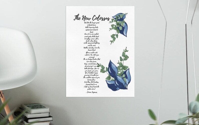 Emma Lazarus Poem - Digital Instant Download - Etsy