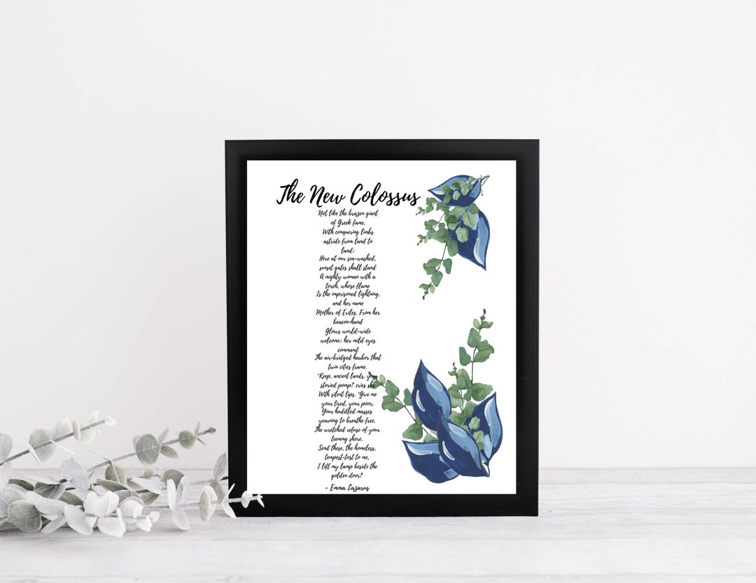 Emma Lazarus Poem - Digital Instant Download - Etsy