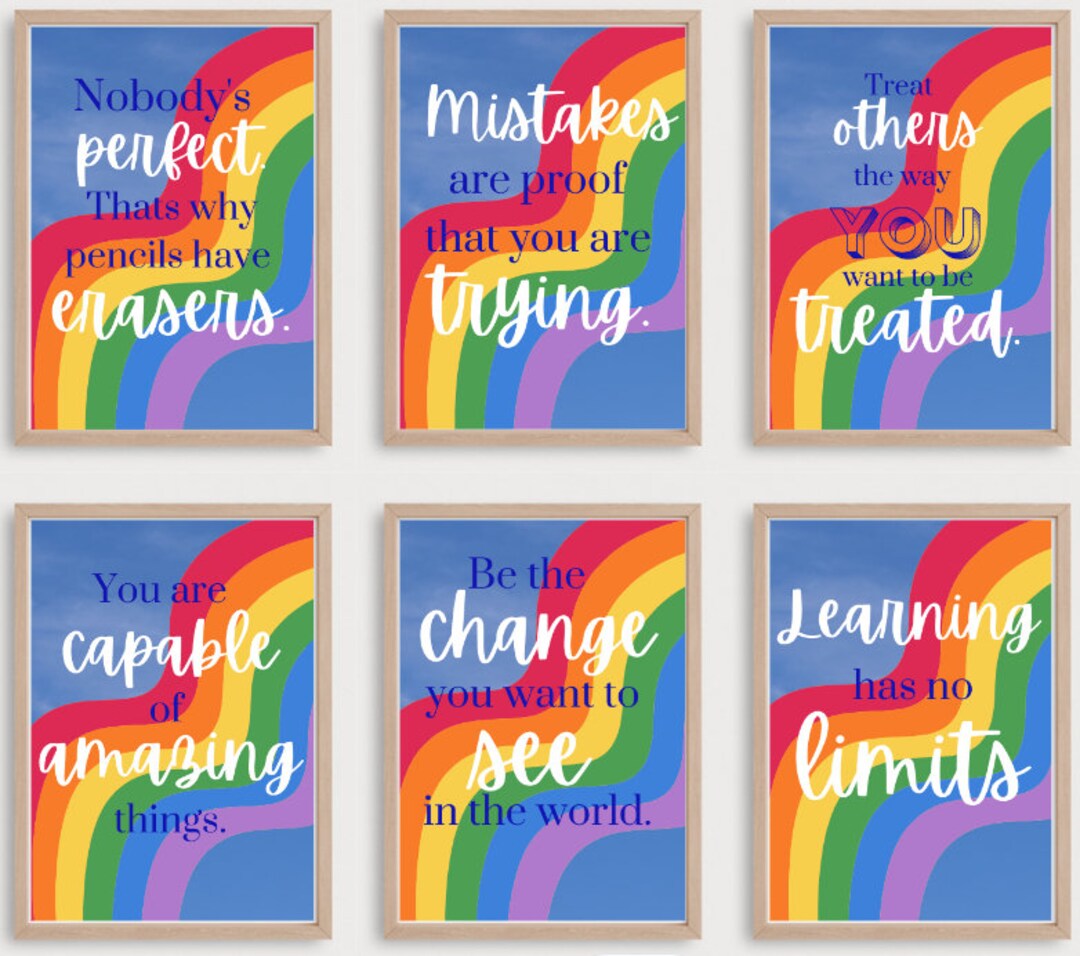 6 Inspirational Posters Digital Download - Etsy