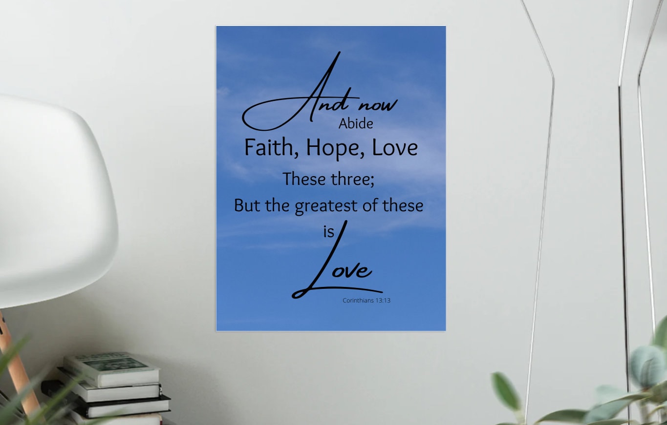 Bible Inspirational Quote Poster - Etsy