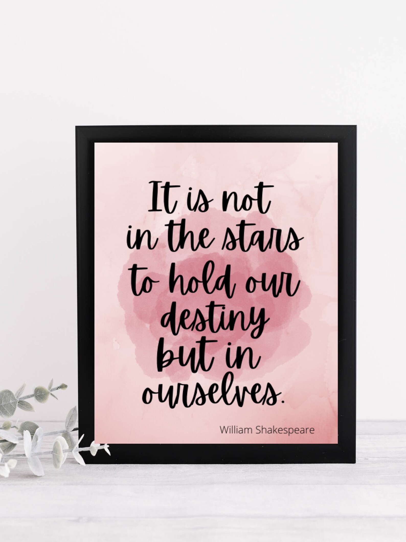 Six Inspirational Motivational Quote Posters - Instant Download ...