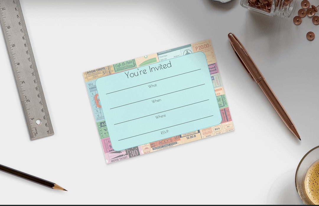 Fill in the Blank Digital Printable Invitations - Etsy