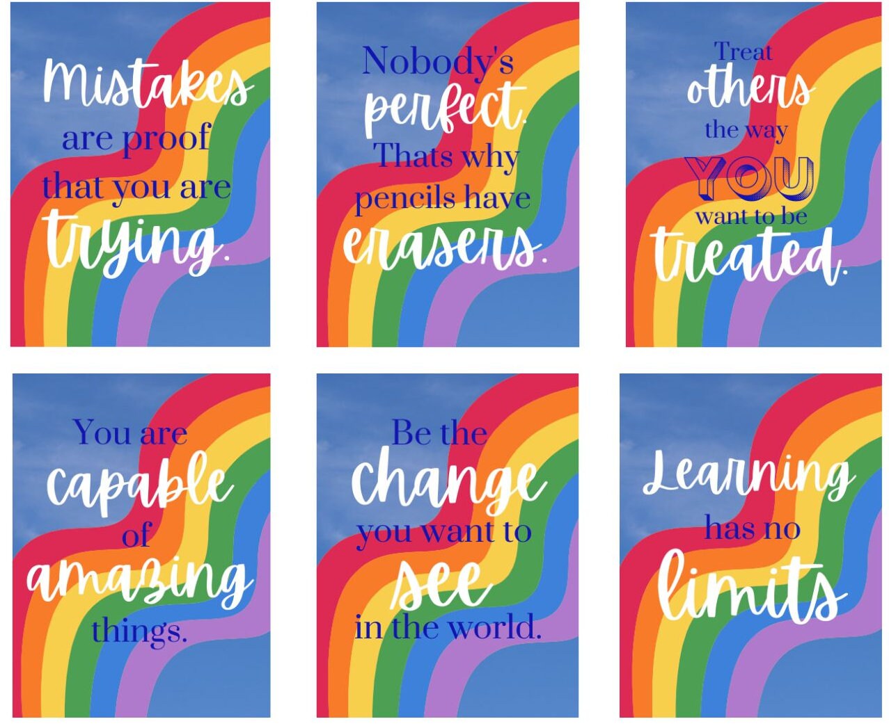 6 Inspirational Posters Digital Download - Etsy