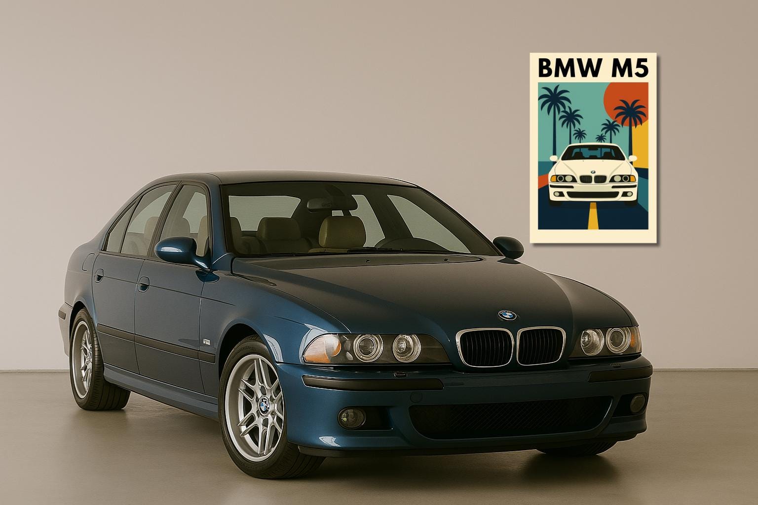 BMW E39 M5 Poster (bauhaus Style) - Etsy