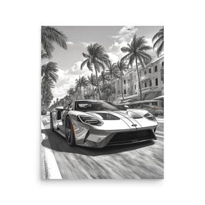 Ford GT Poster - Etsy