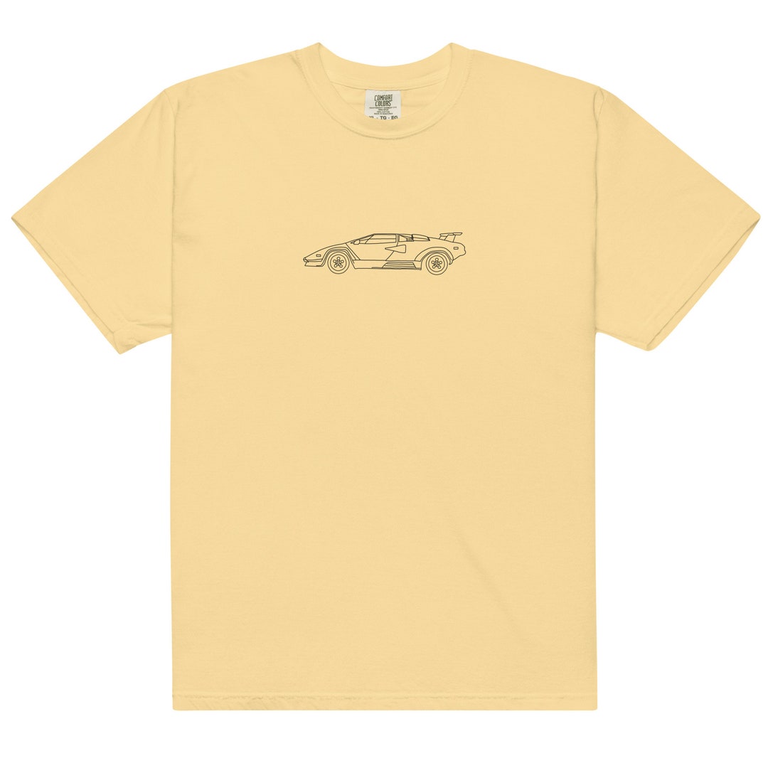 Lamborghini Countach Heavyweight T-shirt - Etsy