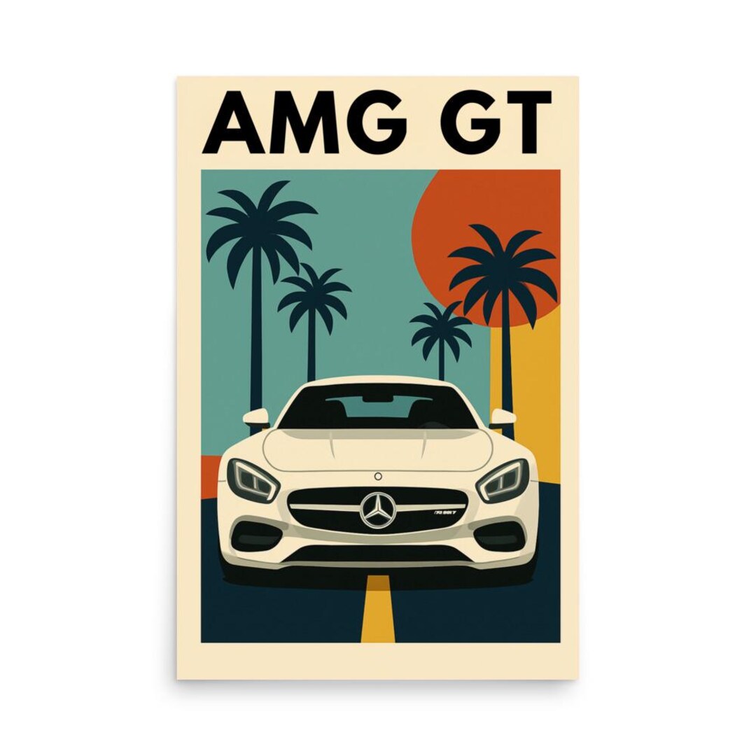 Mercedes AMG GT Poster (bauhaus Style) - Etsy