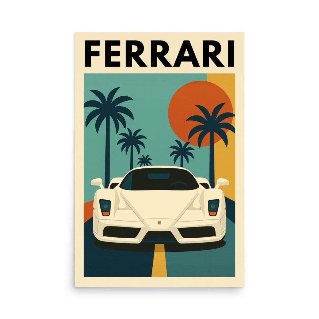 Ferrari Enzo Poster (bauhaus Style) - Etsy Australia