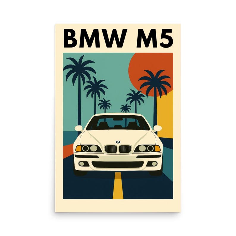BMW E39 M5 Poster (bauhaus Style) - Etsy