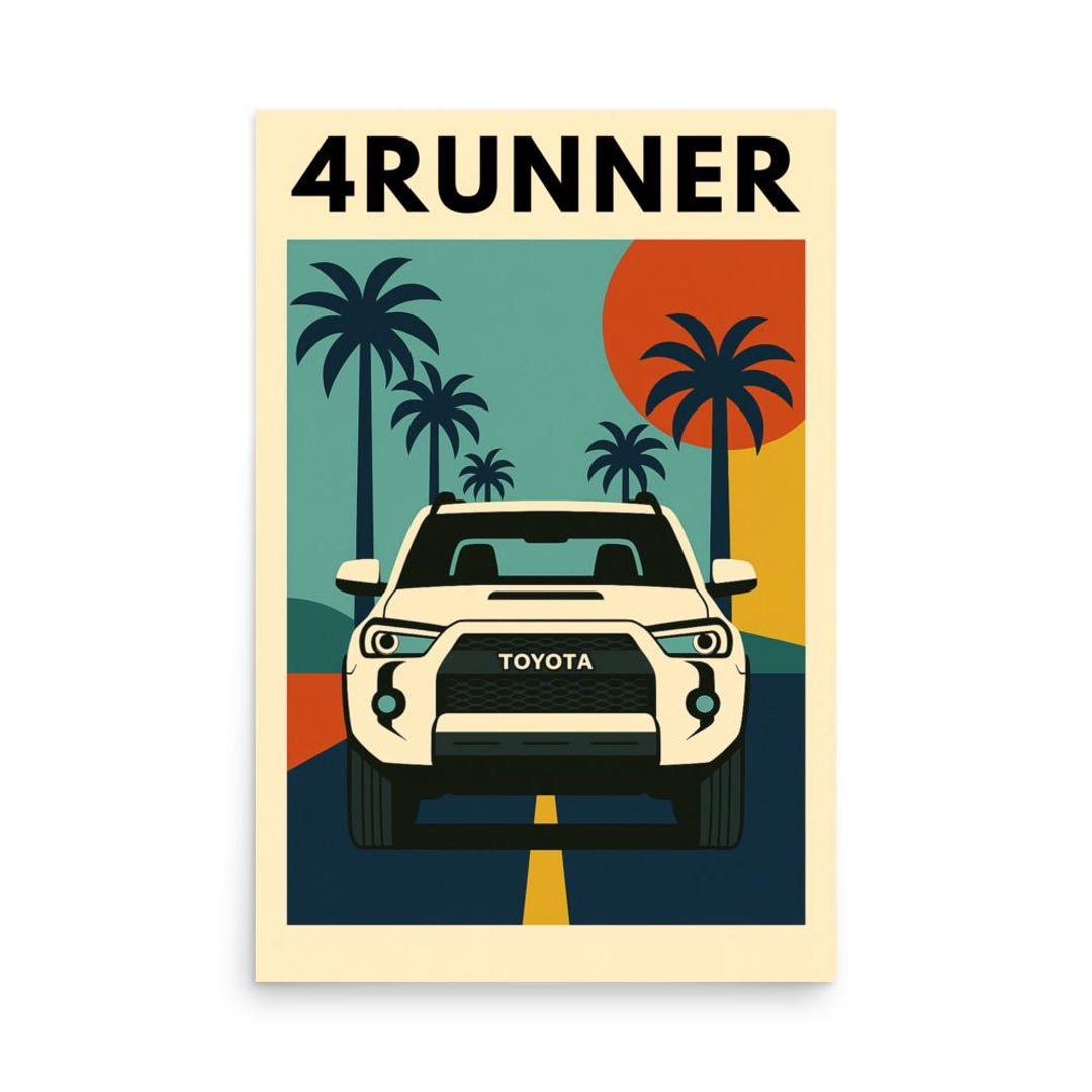 Toyota 4runner Poster (bauhaus Style) - Etsy