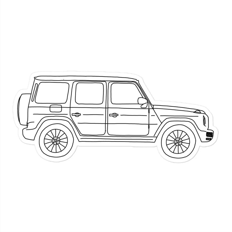 Mercedes G-wagon AMG G Series G63 Kiss Cut Sticker - Etsy